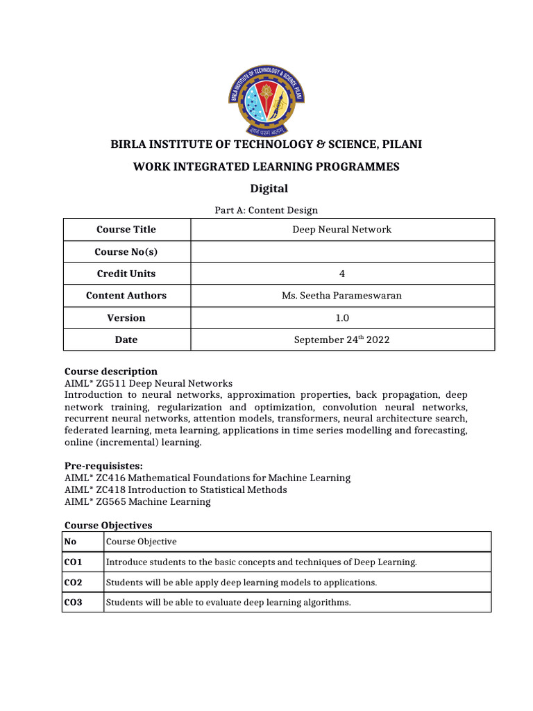 DNN Ho | PDF | Deep Learning | Artificial Neural Network