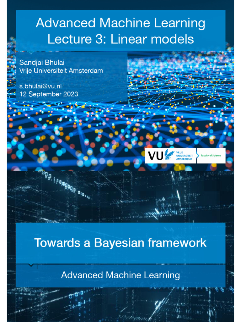 Lecture 03 | PDF | Regression Analysis | Machine Learning Lecture 03 | PDF | Regression Analysis | Machine Learning