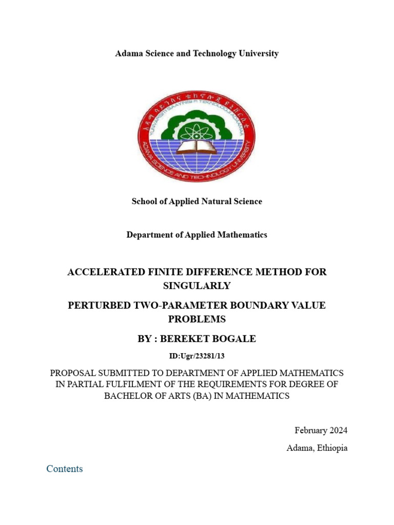 Mathematics Proposal | Download Free PDF | Numerical Analysis | Equations