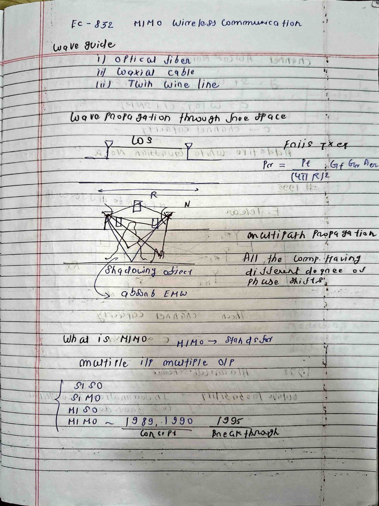 MIMO Class Notes | PDF