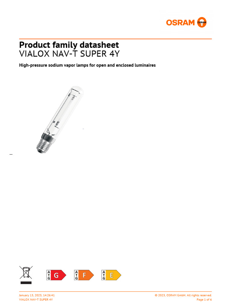 VIALOX NAV-T SUPER 4Y Overview | PDF | Waste | Economy And The Environment