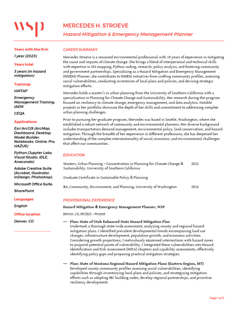 Stroeve Mercedes WSP | Download Free PDF | Emergency Management | Urban ...