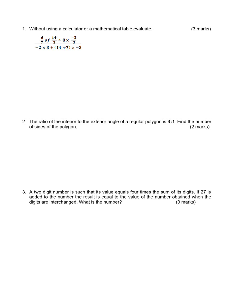 Maths PP1 087 | PDF | Equations | Circle