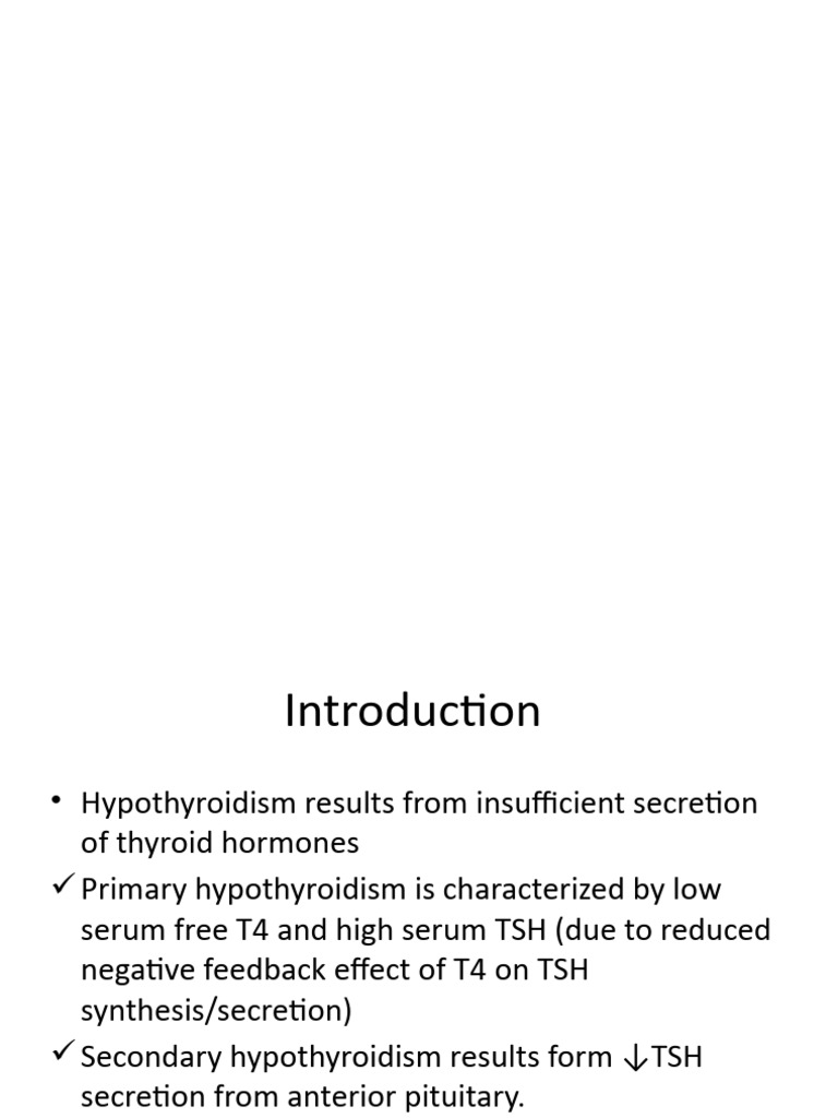 Hypothyroidism-Dr. AM Iyagba | PDF | Hypothyroidism | Thyroid Stimulating Hormone