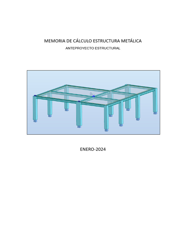 MEMORIA DE CÁLCULO ESTRUCTURA METALICA 02022024 | PDF | Viga (Estructura) | Pandeo