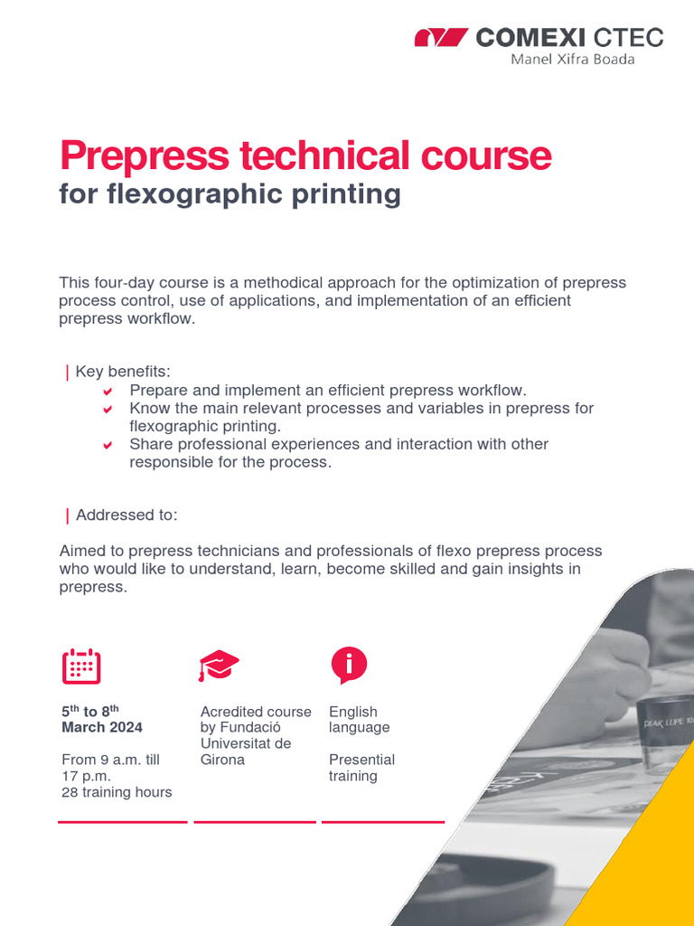 Programa - Prepress Technical Course APS - EN | PDF | Artistic Techniques | Graphic Design