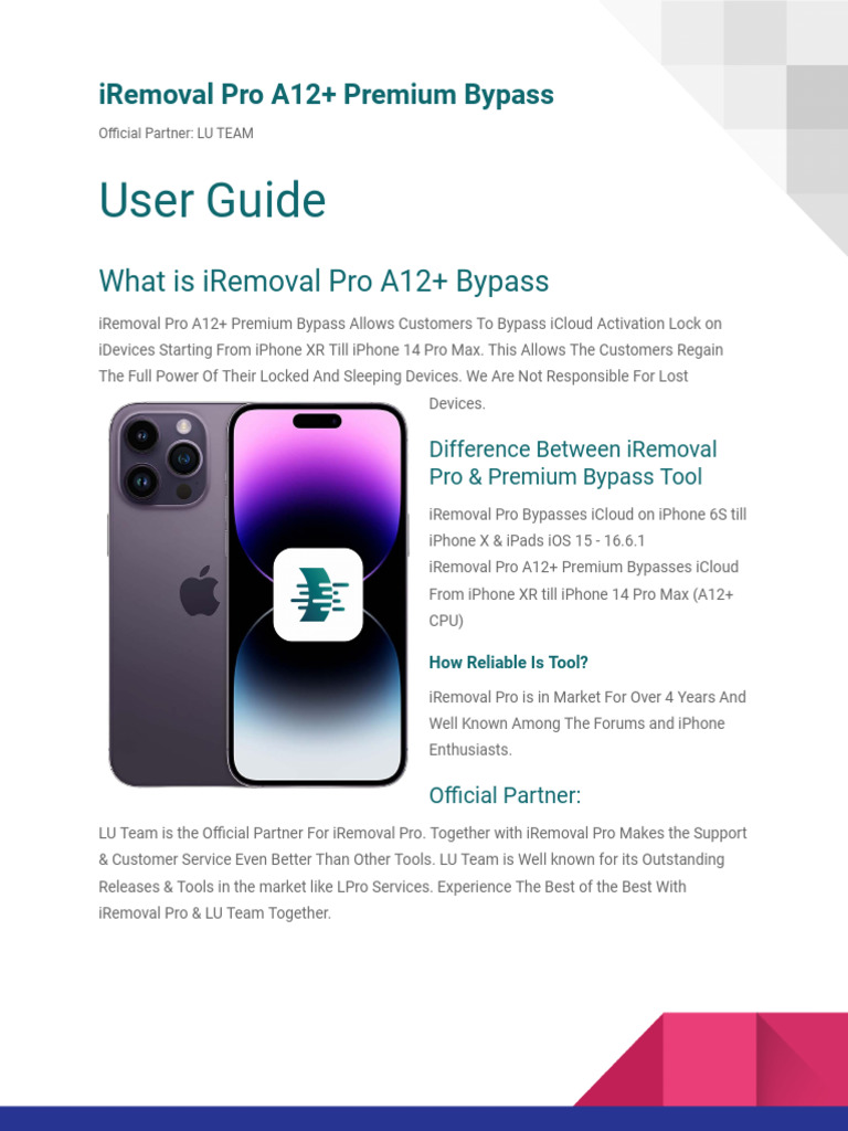 Iremoval Pro Guide - FINAL | PDF | I Phone | Ios
