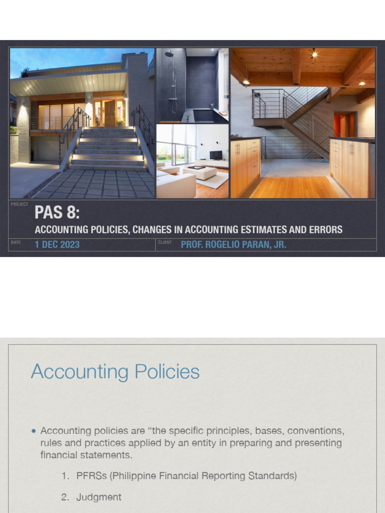 PAS 8 Slides | PDF | Fair Value | Business