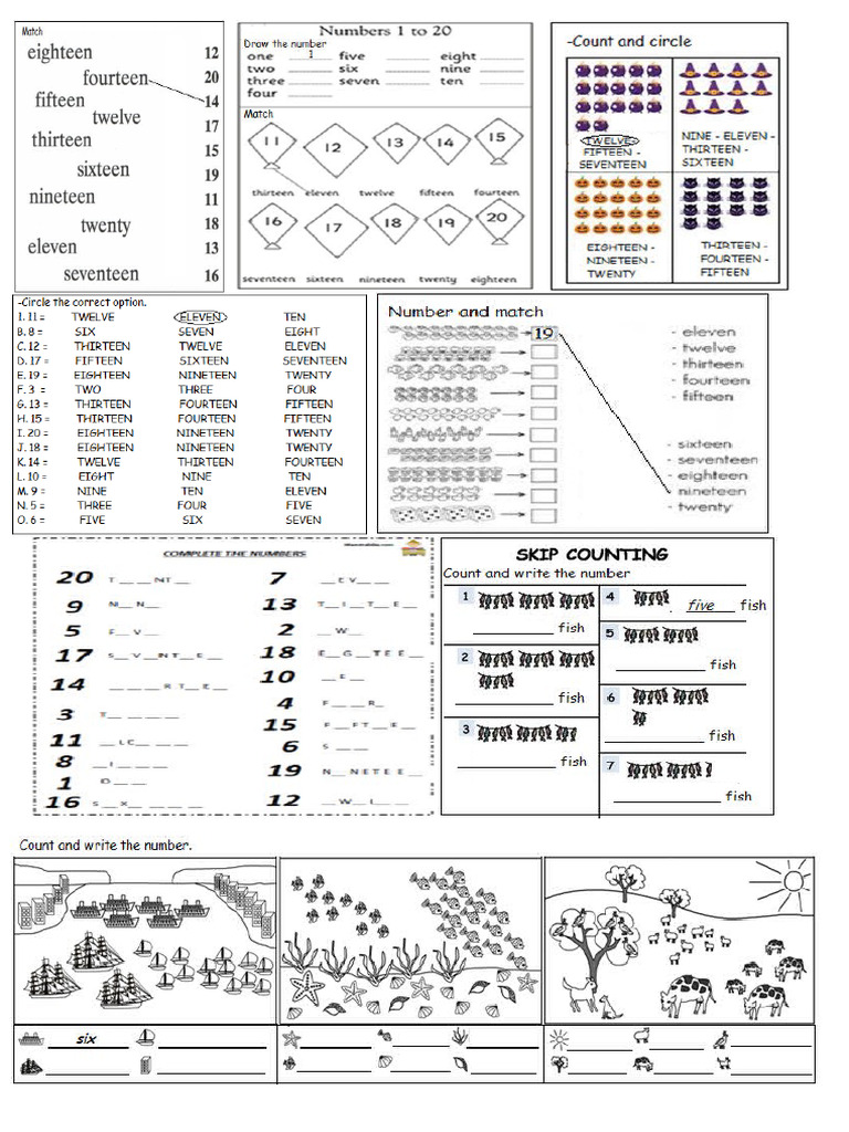 Numbers Worksheet Information Gap Activities - 141956 | PDF
