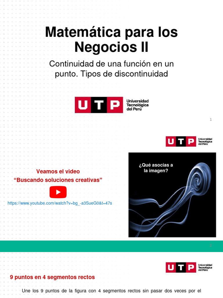S02 - Continuidad de Una Función en Un Punto - Tipos de Discontinuidad | Descargar gratis PDF ...