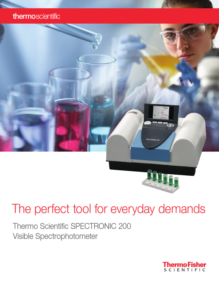 TFS Assets - MSD - Brochures - BR53223 Spectronic 200 Spectrophotometer ...