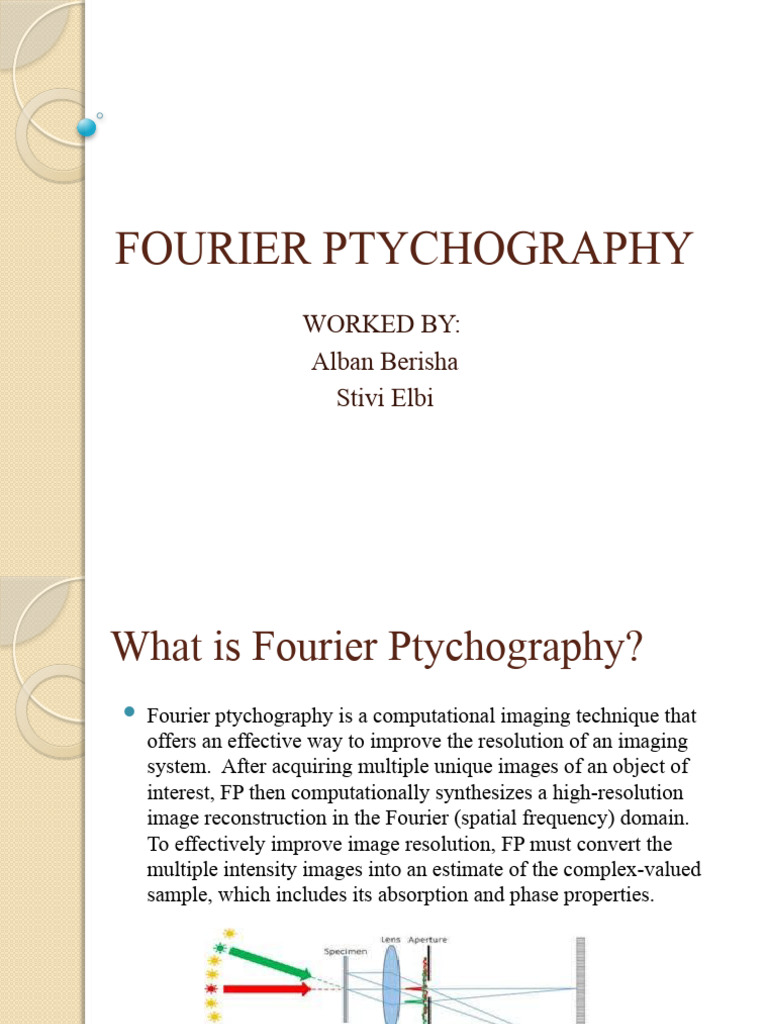 Fourier Ptychography Stivi Elbi | PDF | Optical Resolution | Image Resolution