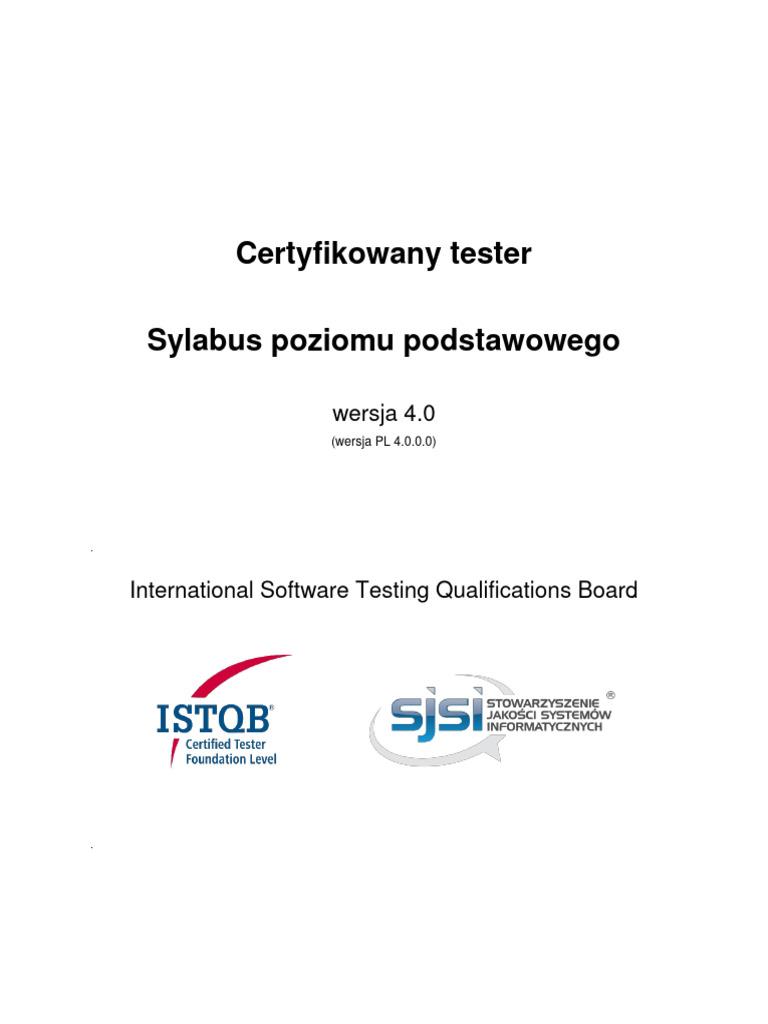 sylabus-istqb-ctfl-v4-0-pl | PDF sylabus-istqb-ctfl-v4-0-pl | PDF