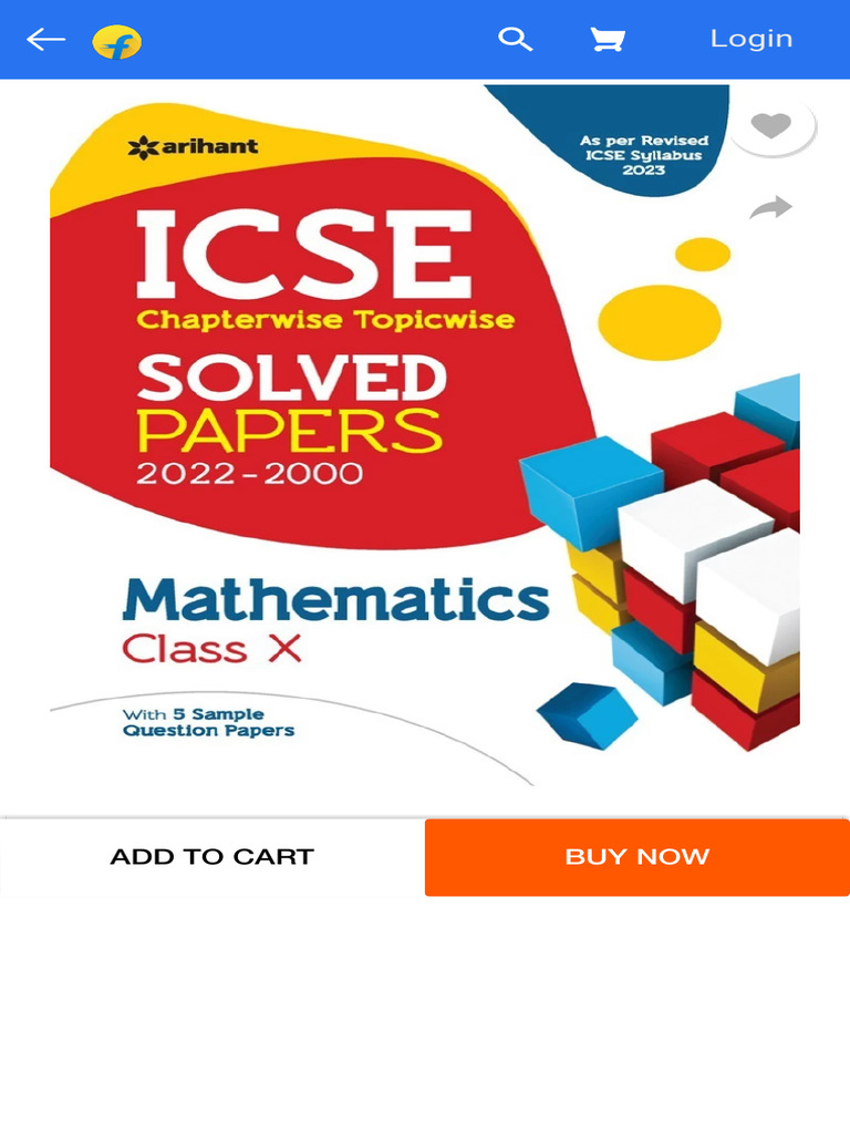 ICSE Class 10 Maths Chapterwise Papers | PDF