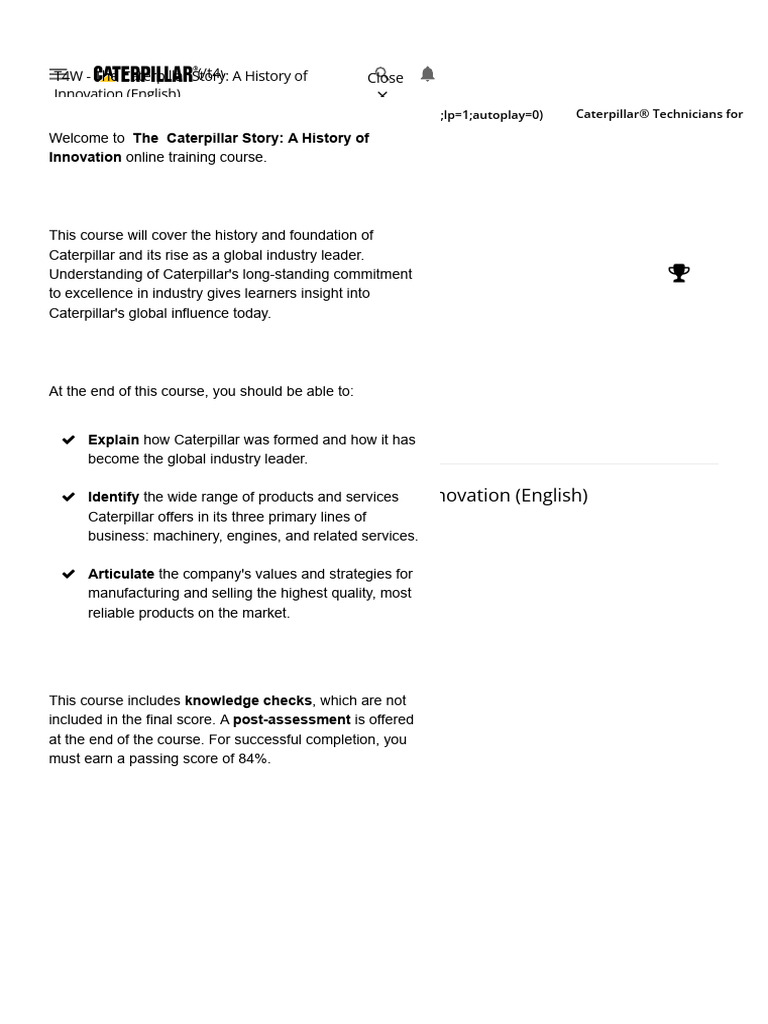 Caterpillar® Technicians For The World | PDF