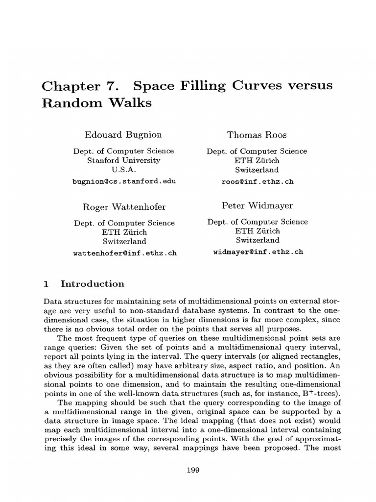 Space Filling Curves for Range Queries | PDF | Mathematics | Applied ...