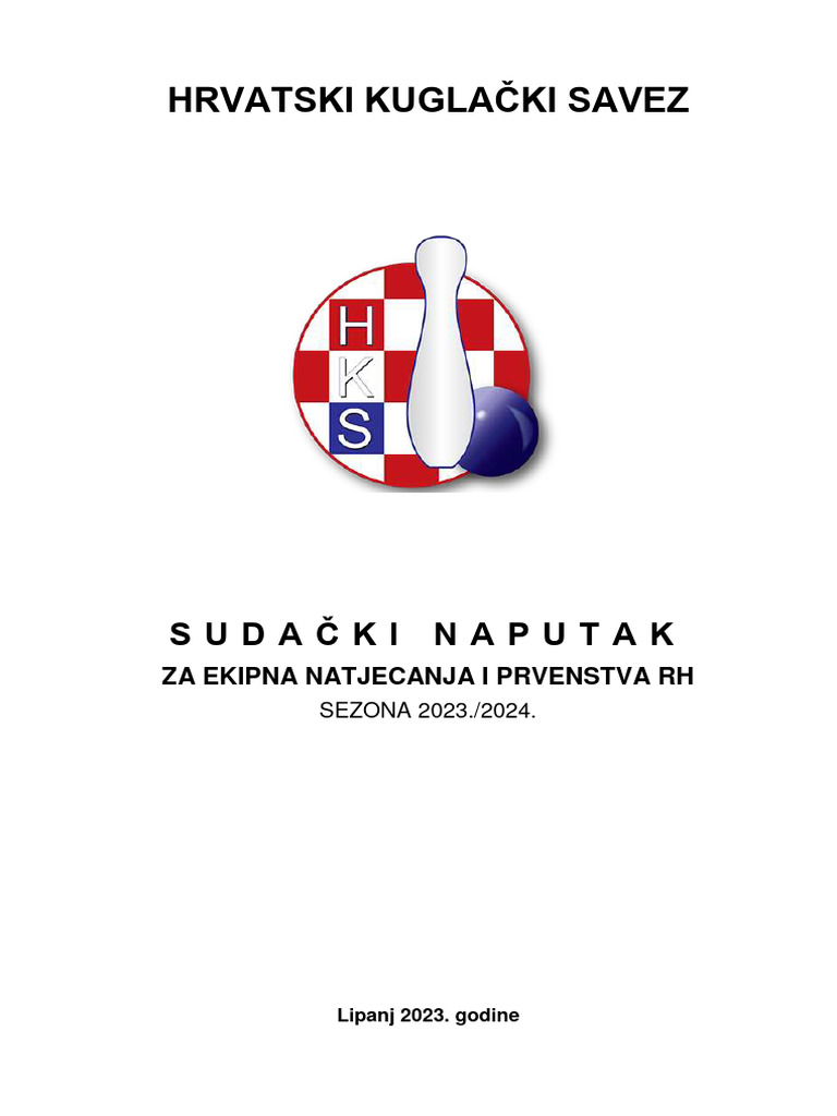 04 Sudacki Naputak Za Sezonu 2023 - 2024 | PDF
