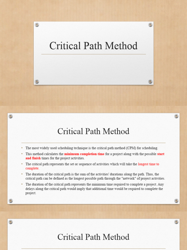 Critical Path Method | PDF | Algorithms And Data Structures | Applied Mathematics