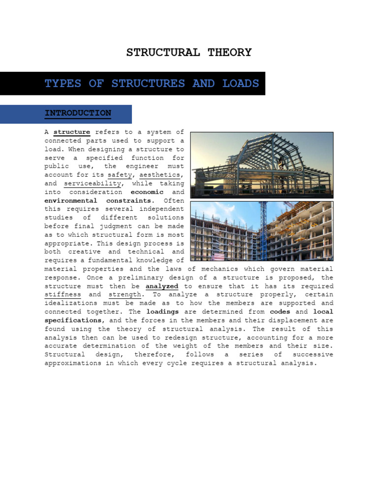 Structural Theory Chapter 1 | PDF | Beam (Structure) | Truss