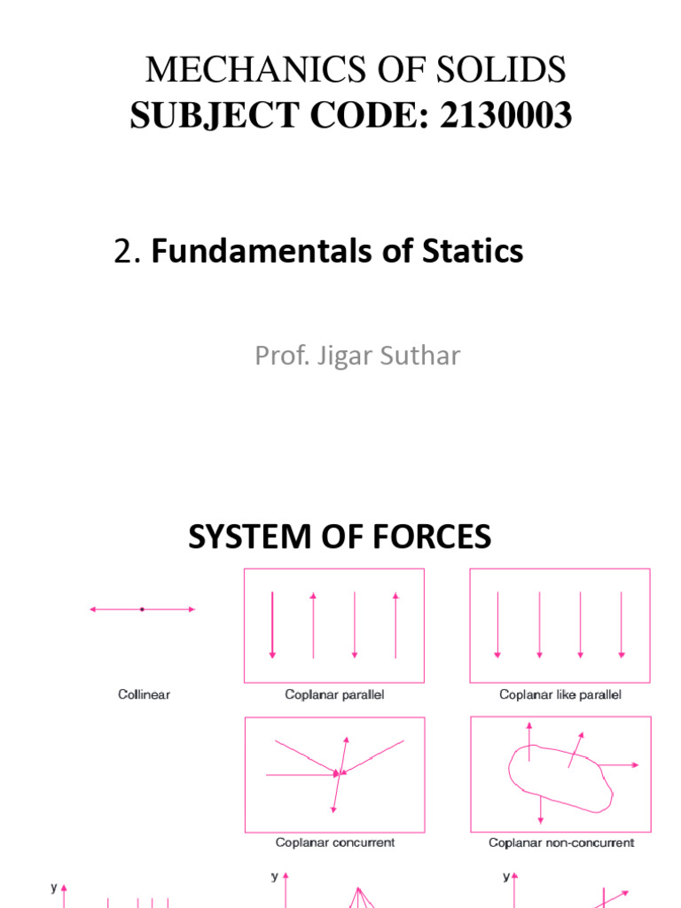 Fundamental Mechanics - Lecture | PDF | Force | Euclidean Vector