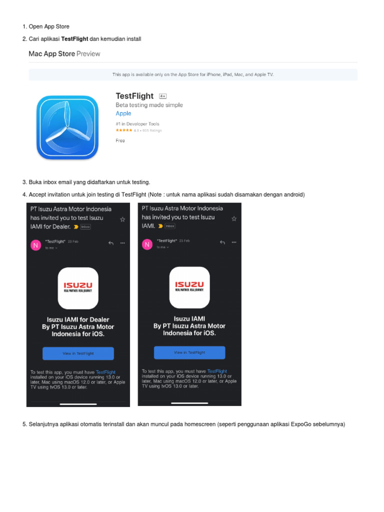 Tutorial Internal Testing Menggunakan Testflight Ios Pdf 