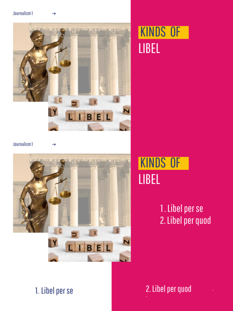Kinds of Libel | PDF | Defamation | Misconduct