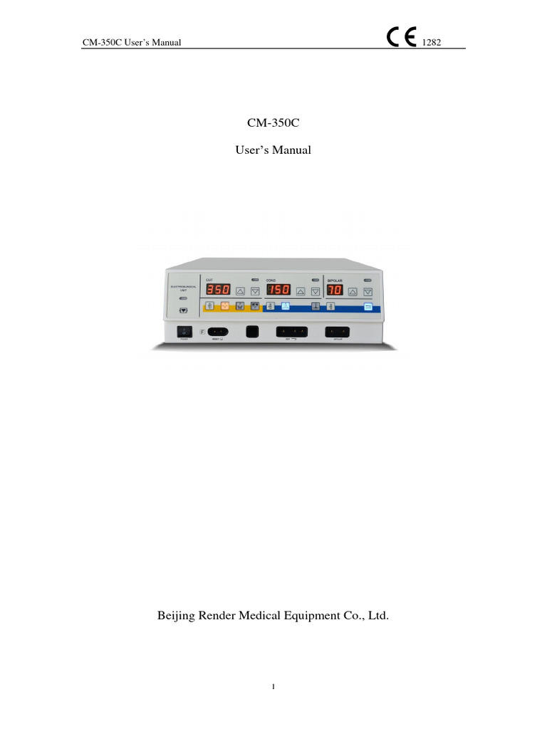 CM-350C User's Manual | PDF | Electrical Connector | Electromagnetism