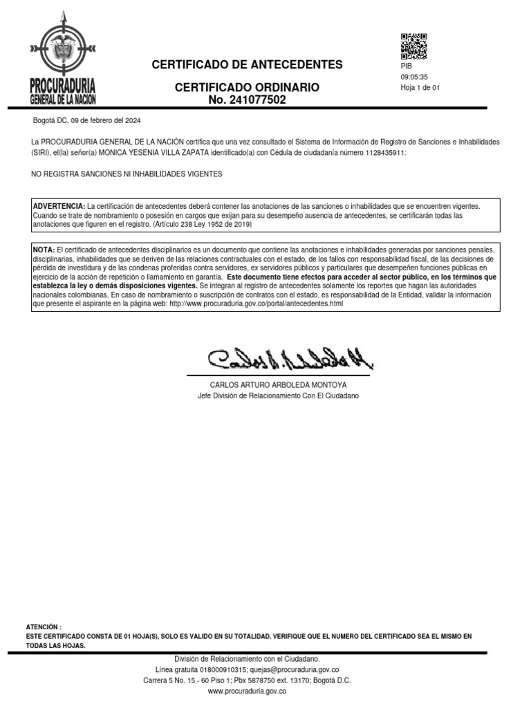 Certifica Do | PDF | Gobierno | Justicia