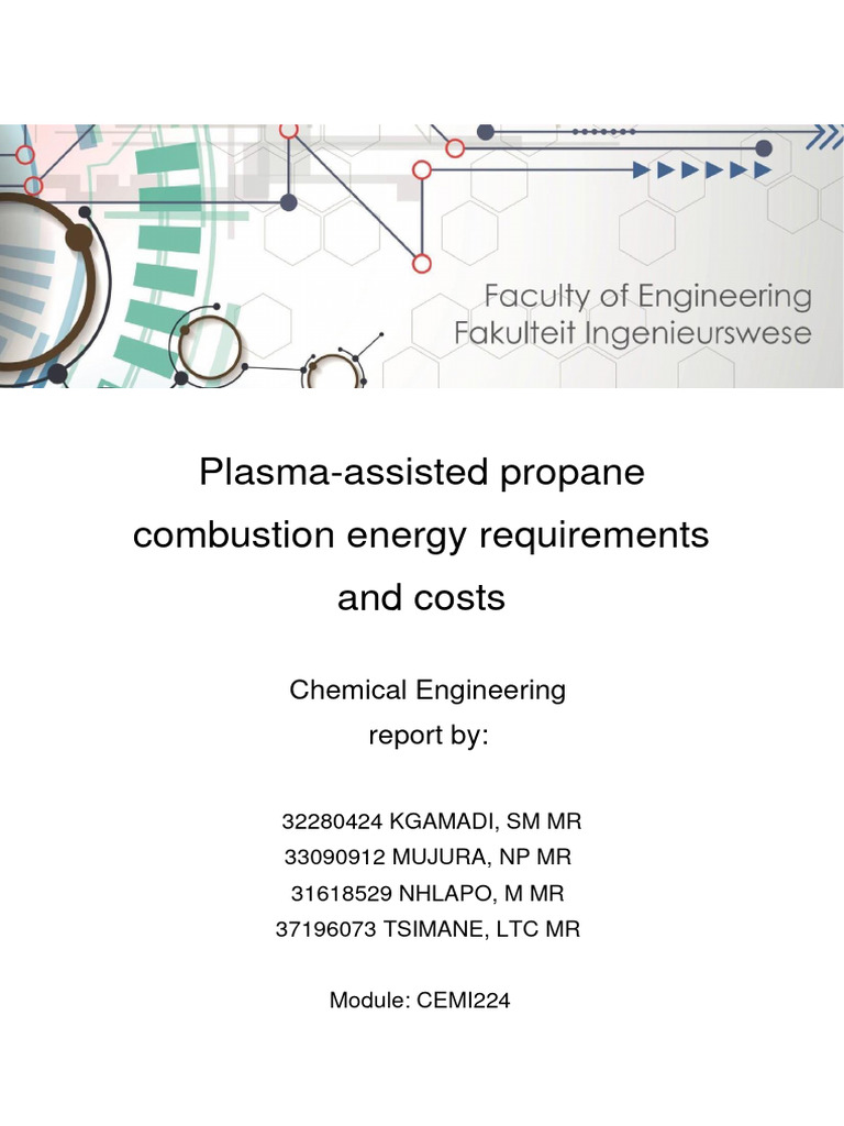 Propane Project | PDF | Combustion | Enthalpy