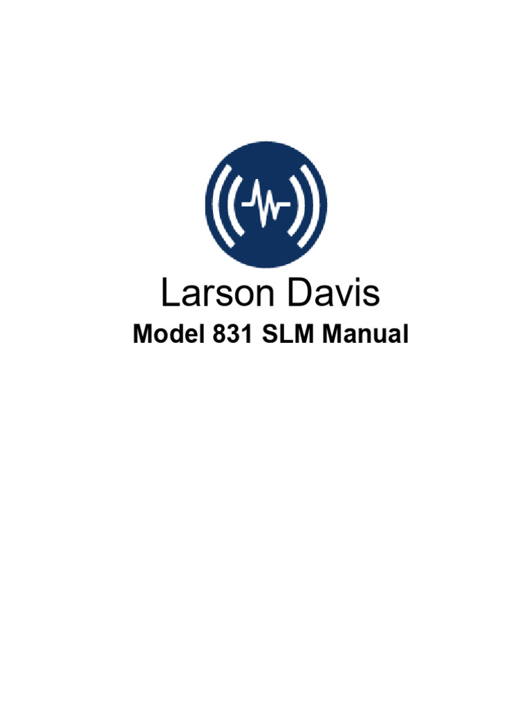 Manual Larson 831 | PDF | Microphone | Power Supply