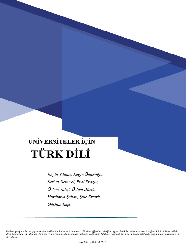 Türk D L 14.hafta | PDF