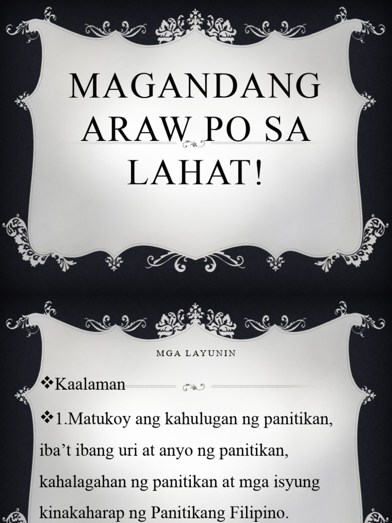 Panitikan Lesson 2 1 | PDF