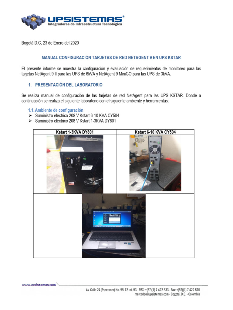 Manual Tarjetas de Red Netagent 9 en Ups Kstar | PDF | Transport Layer ...
