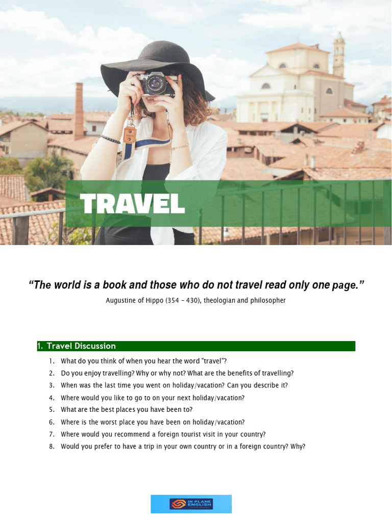 Travel | PDF | Noun | Linguistics