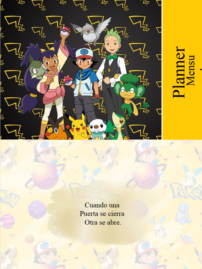 Planner Mensual Pokemon | PDF