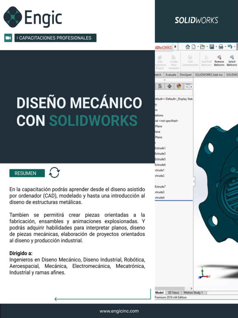 Diseño Mecanico Con Solidworks | PDF