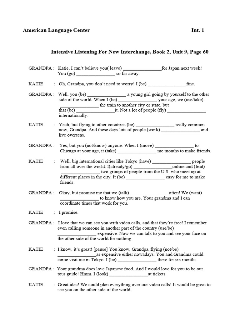 Intensive Listening Int 1 N 1 | PDF | Albums