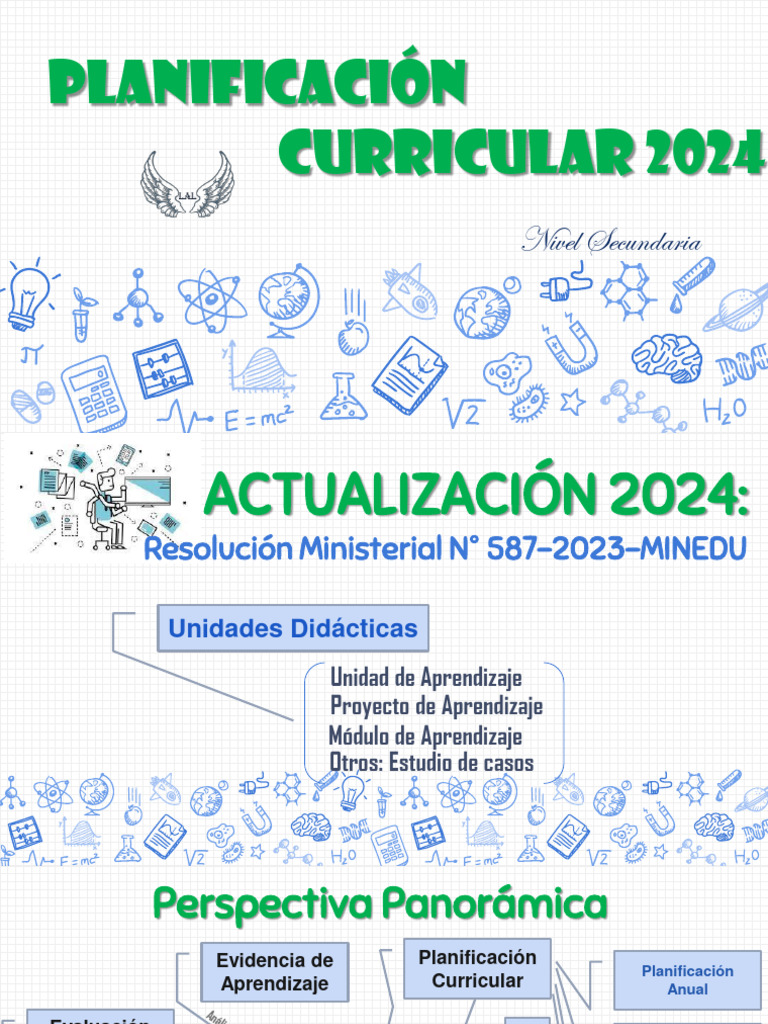 Planificación Curricular 2024-Cap1 | PDF | Evaluación | Aprendizaje