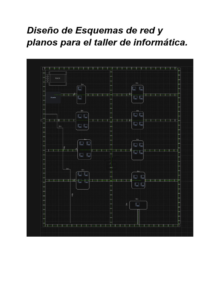 Diseño de Esquemas de Red y Planos para El Taller de Informática | PDF
