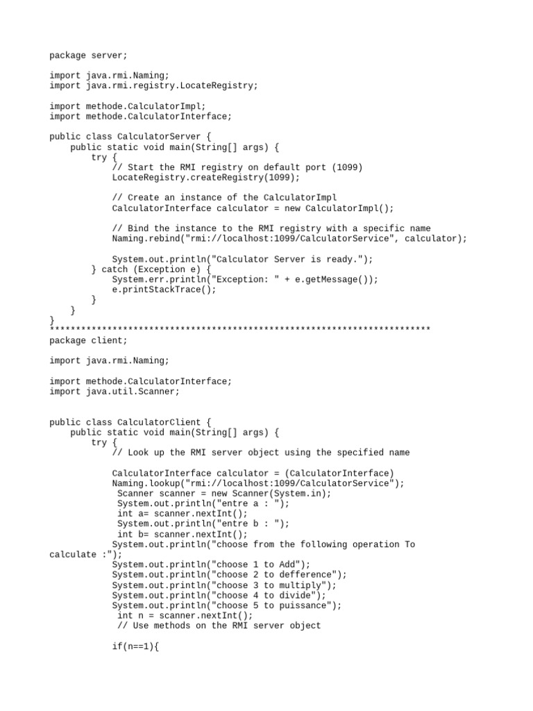 RMI | PDF | Java (Programming Language) | Computing