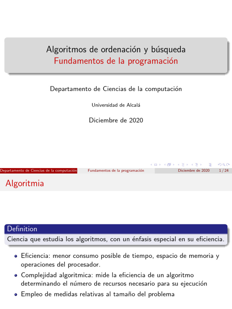 Tema 6 Algoritmos | PDF | Algoritmos | Programación de computadoras