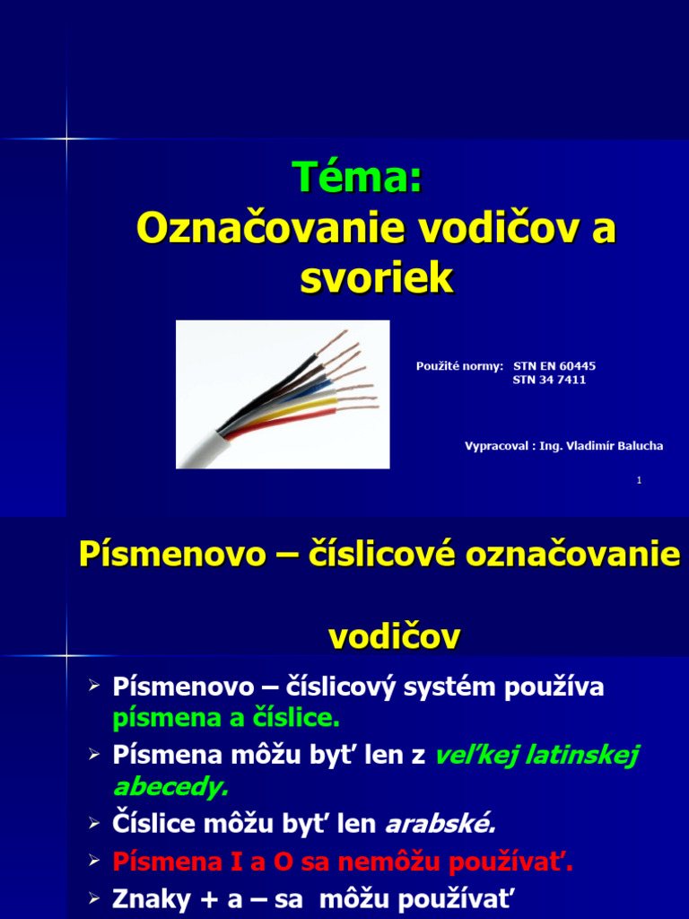 Oznaä Ovanie Vodiä Ov A Svoriek | PDF