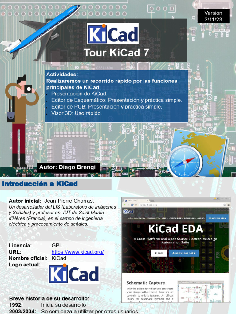Tour KiCad 7: Funciones y Ejercicios | PDF | Placa de circuito impreso ...