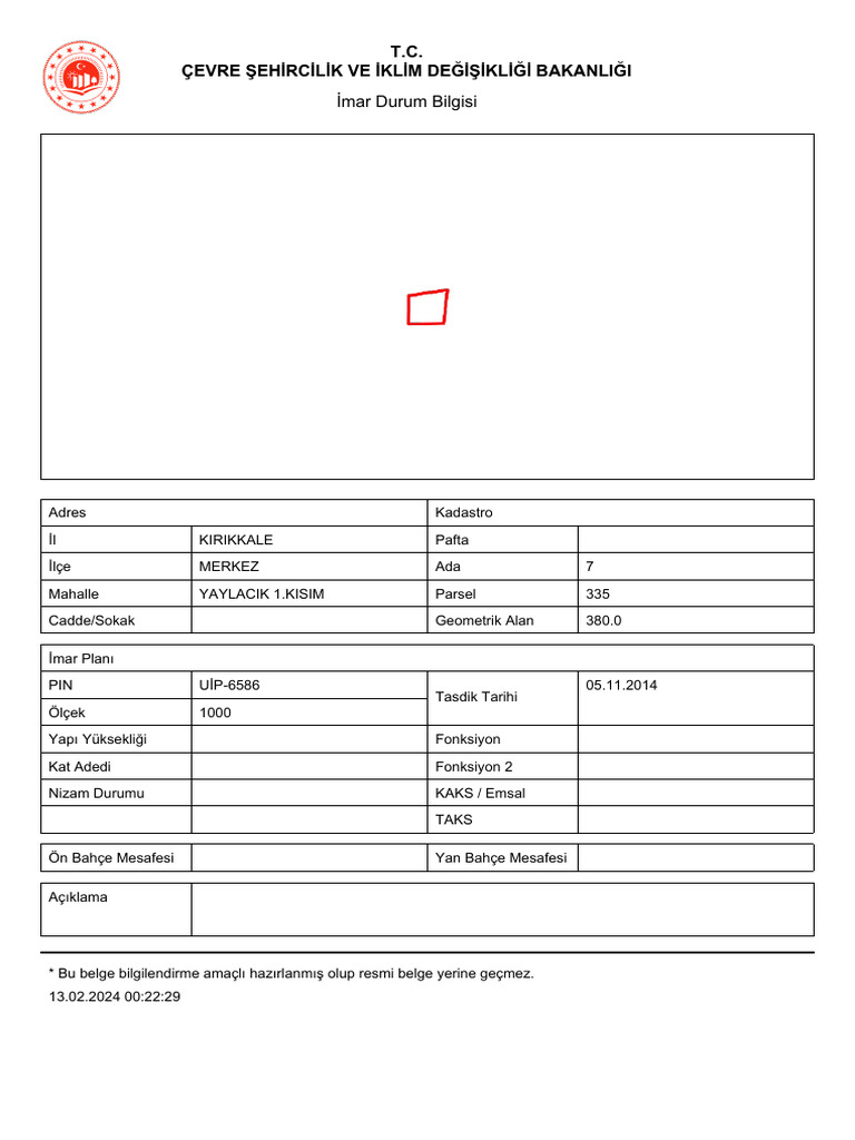 İmar Durum Belgesi (4) | PDF