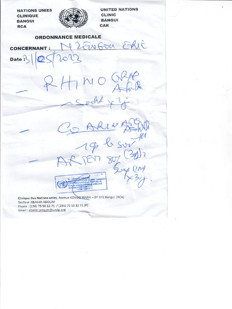 Ordonnance Medicale | PDF