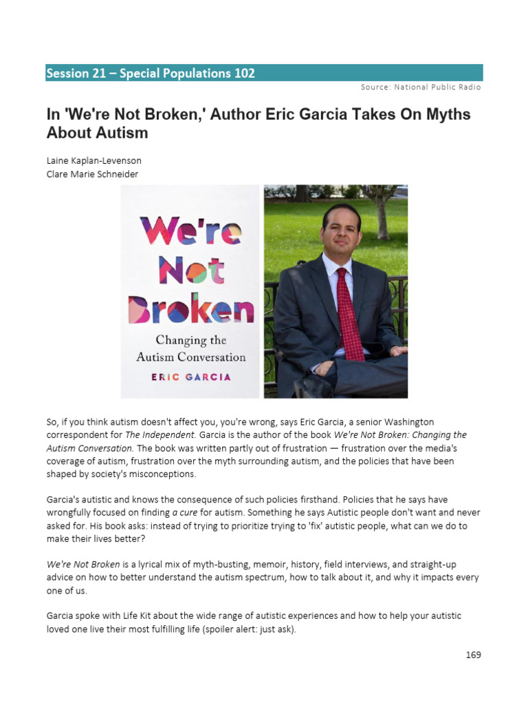 Special Pops 102 | PDF | Autism Spectrum | Behavioural Sciences