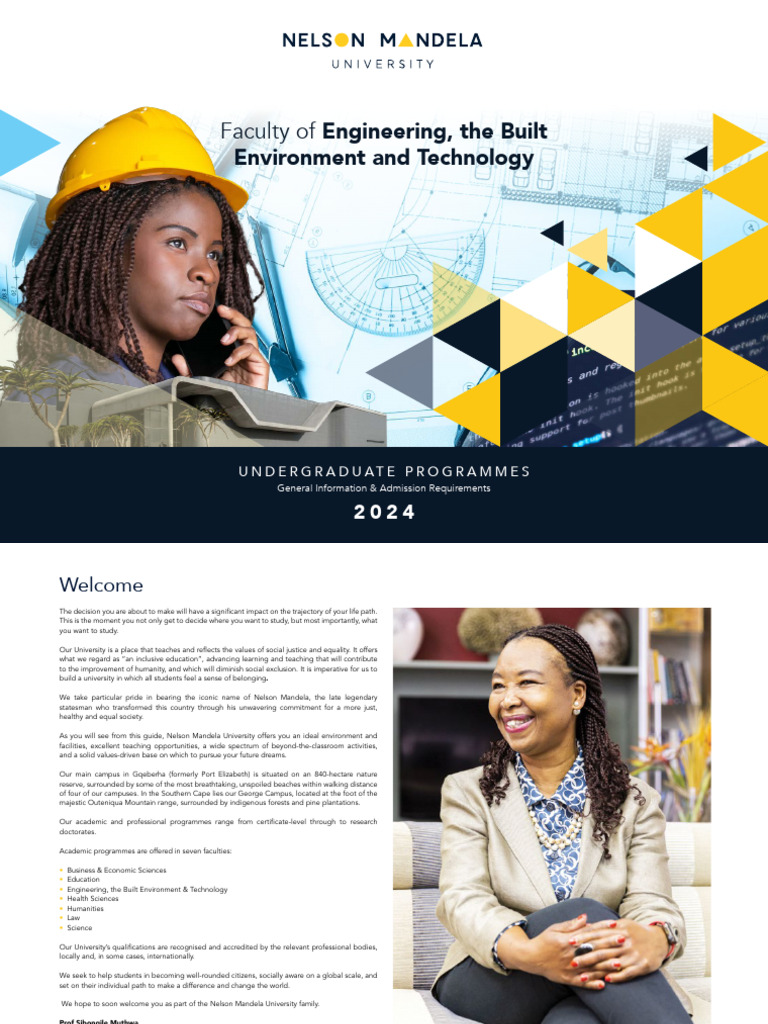 2024 Faculty of Engineering, The Built Environment and IT UG Guide ...