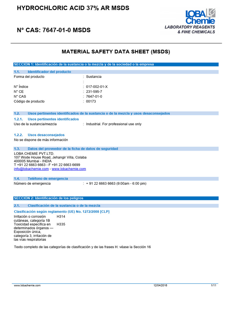 MSDS-HYDROCHLORIC-ACID-CASNO-7647-01-00173-ES - Aspx Acido Clorhídrico ...