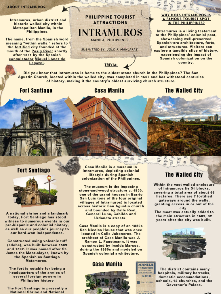 Intramuros Brochure | PDF | Philippines