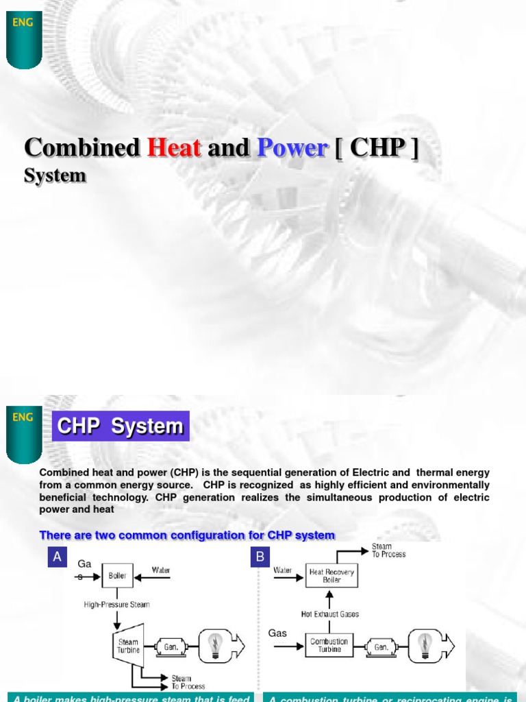 Combined and (CHP) : Power | PDF | Technology & Engineering